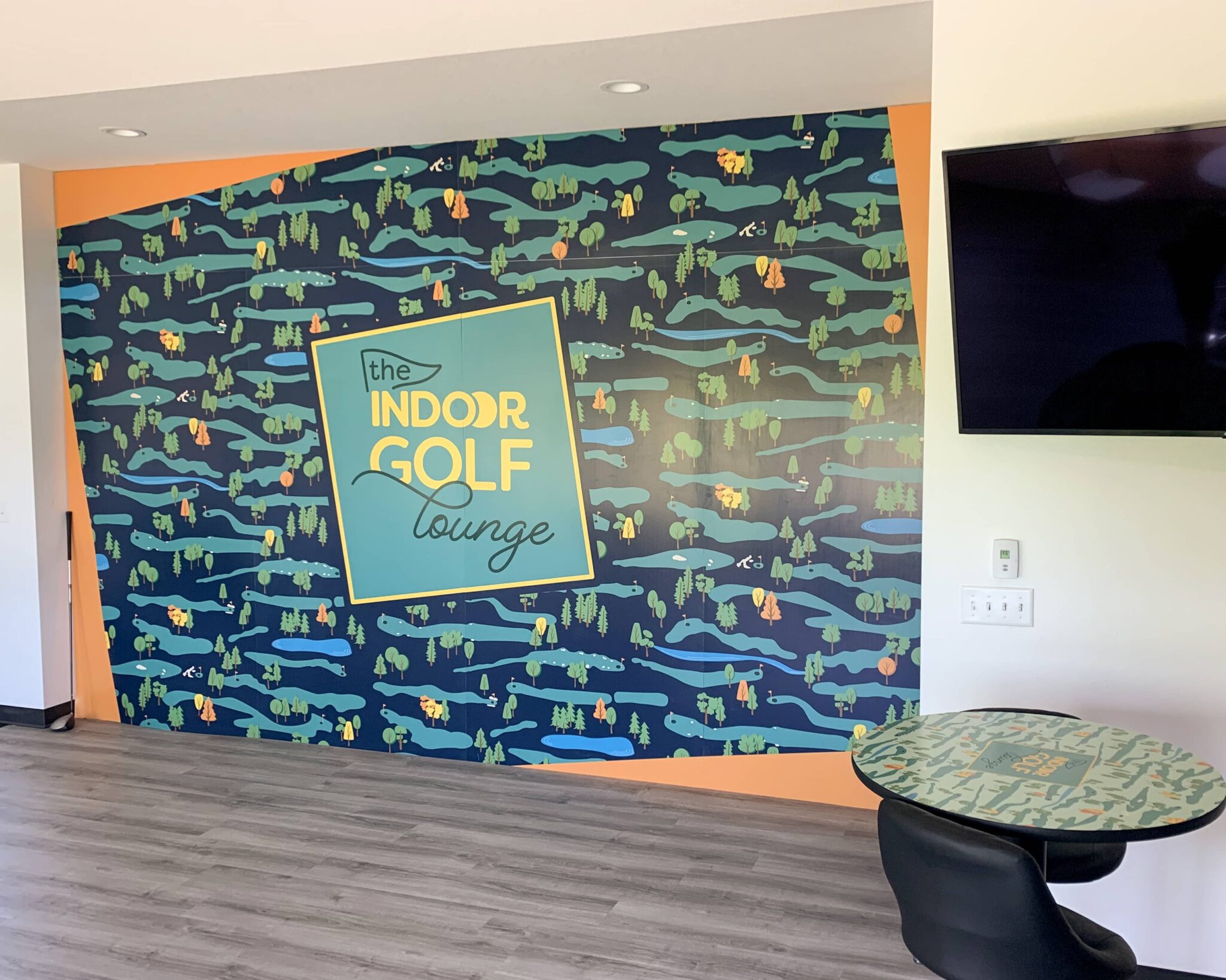 The Indoor Golf Lounge Branded Space