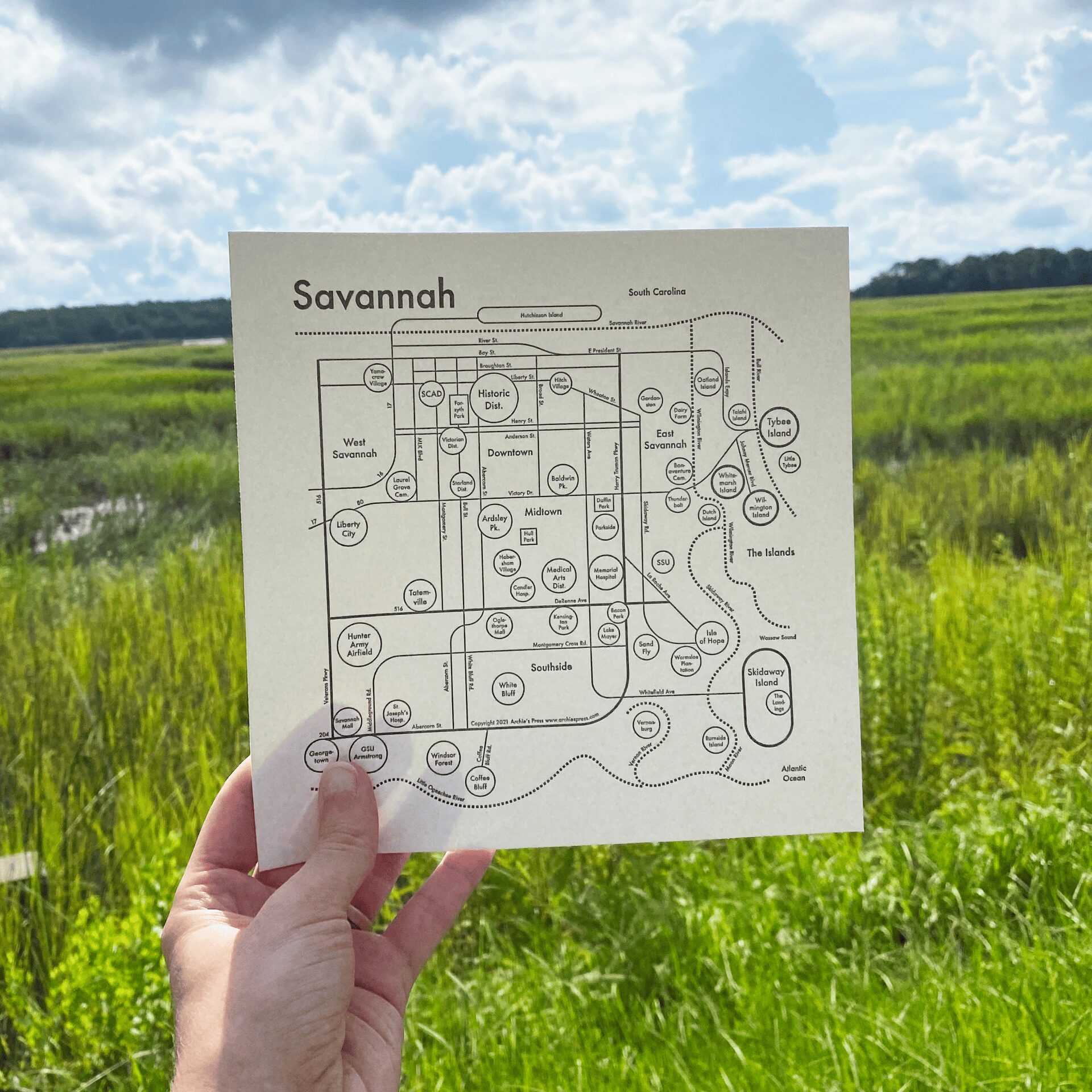 Savannah Map Design