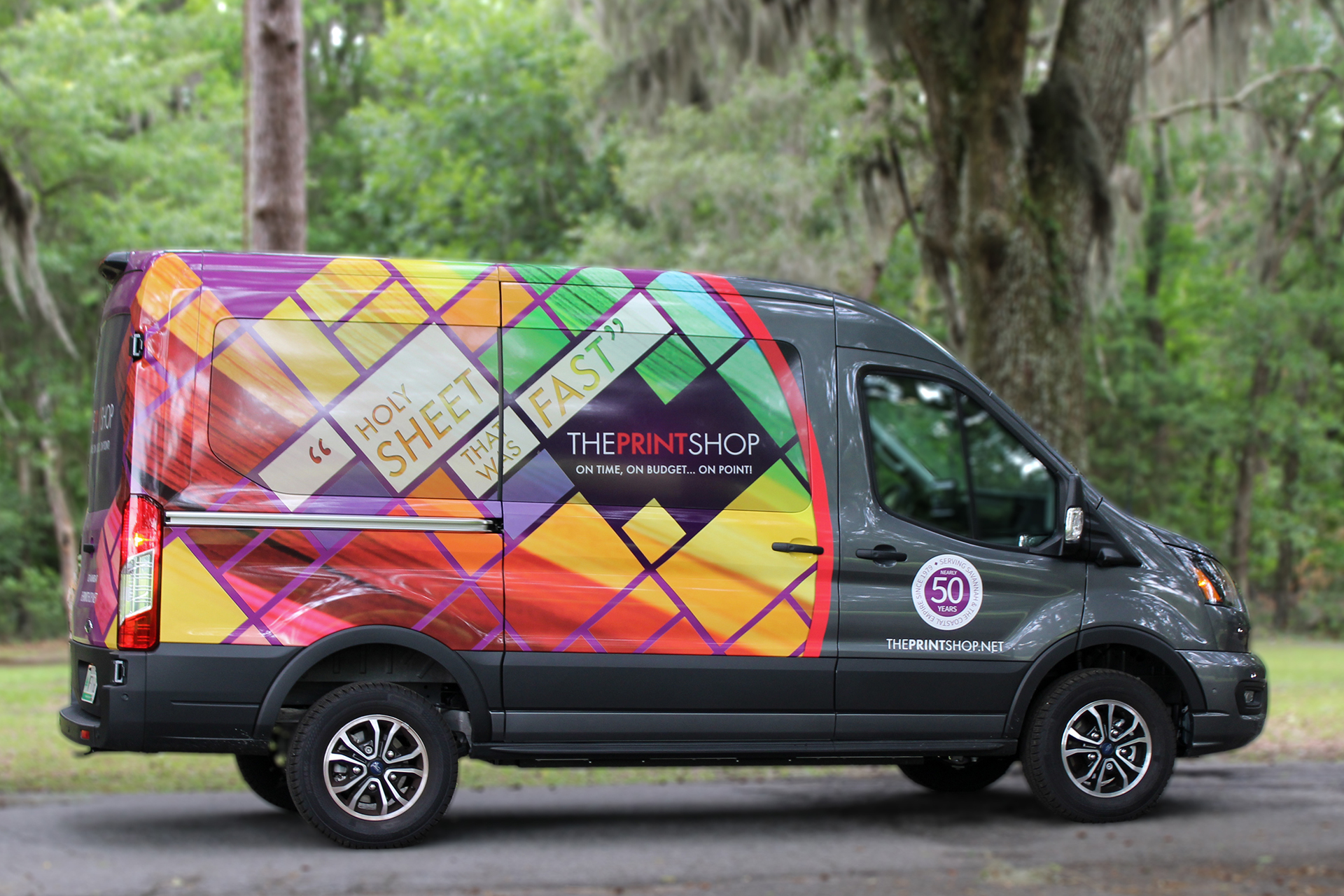 The Print Shop Vehicle Wrap Design